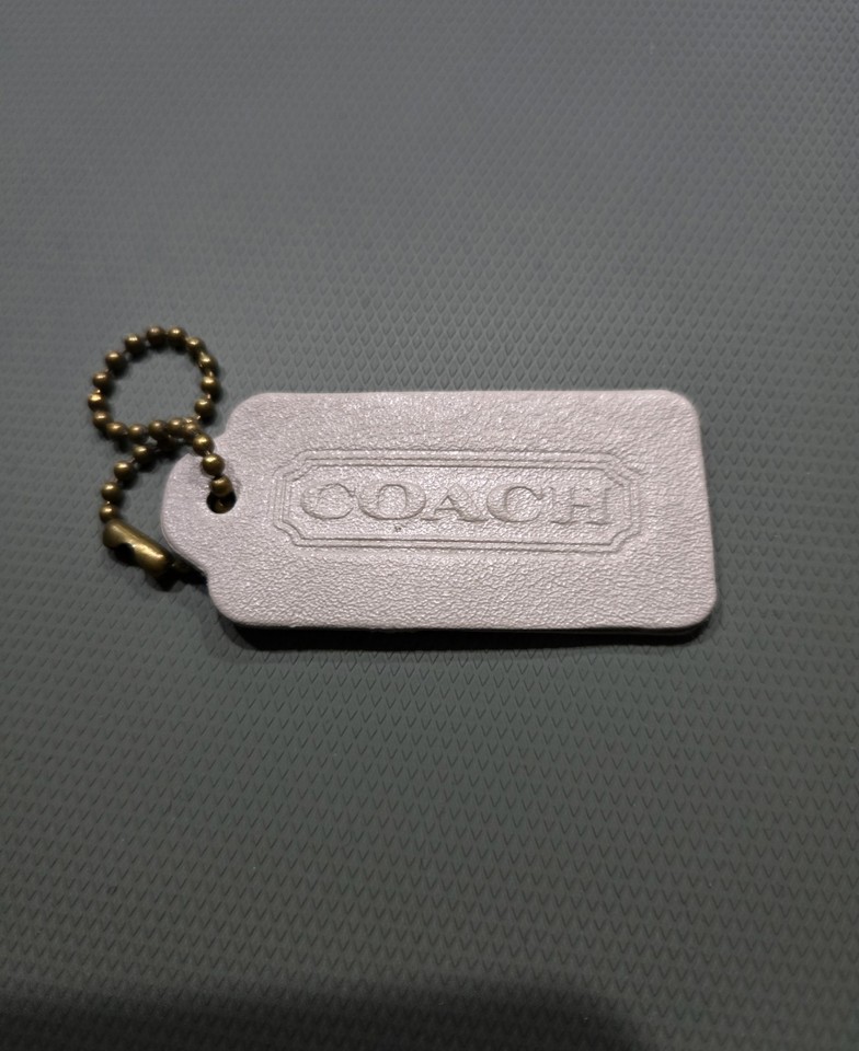 Coach vintage Bone Hang Tag, Fob, Charm, Hangtag | eBay UK