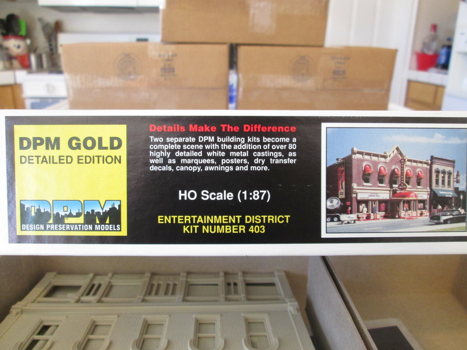 DPM LANDMARK STRUCTURES entertainment district building kit HO scale ...