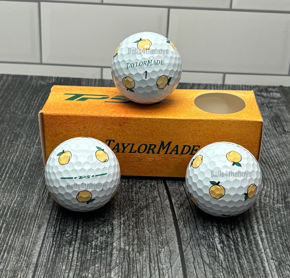 (3) Taylormade TP5 Pix Peach Season Opener Masters Augusta Rare New ...