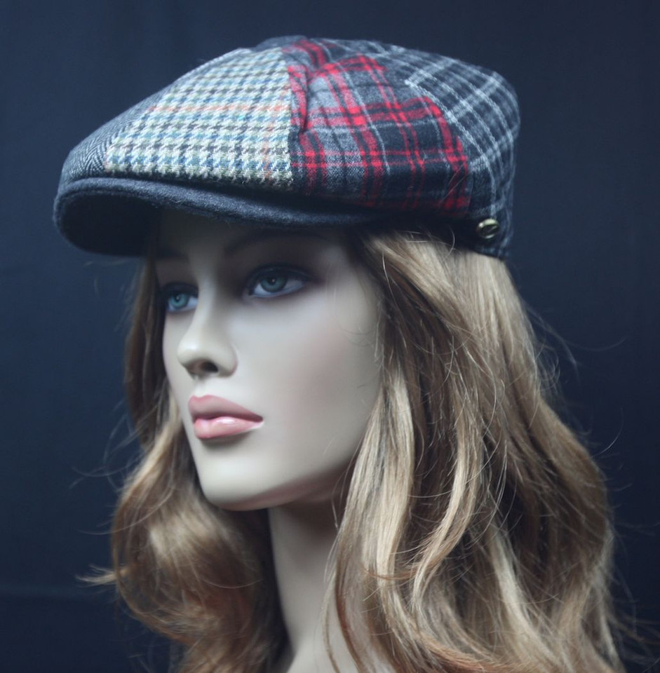 Men's Women's 100% Wool Ivy Hat Gatsby Newsboy Cap Vintage Golf Driving ...