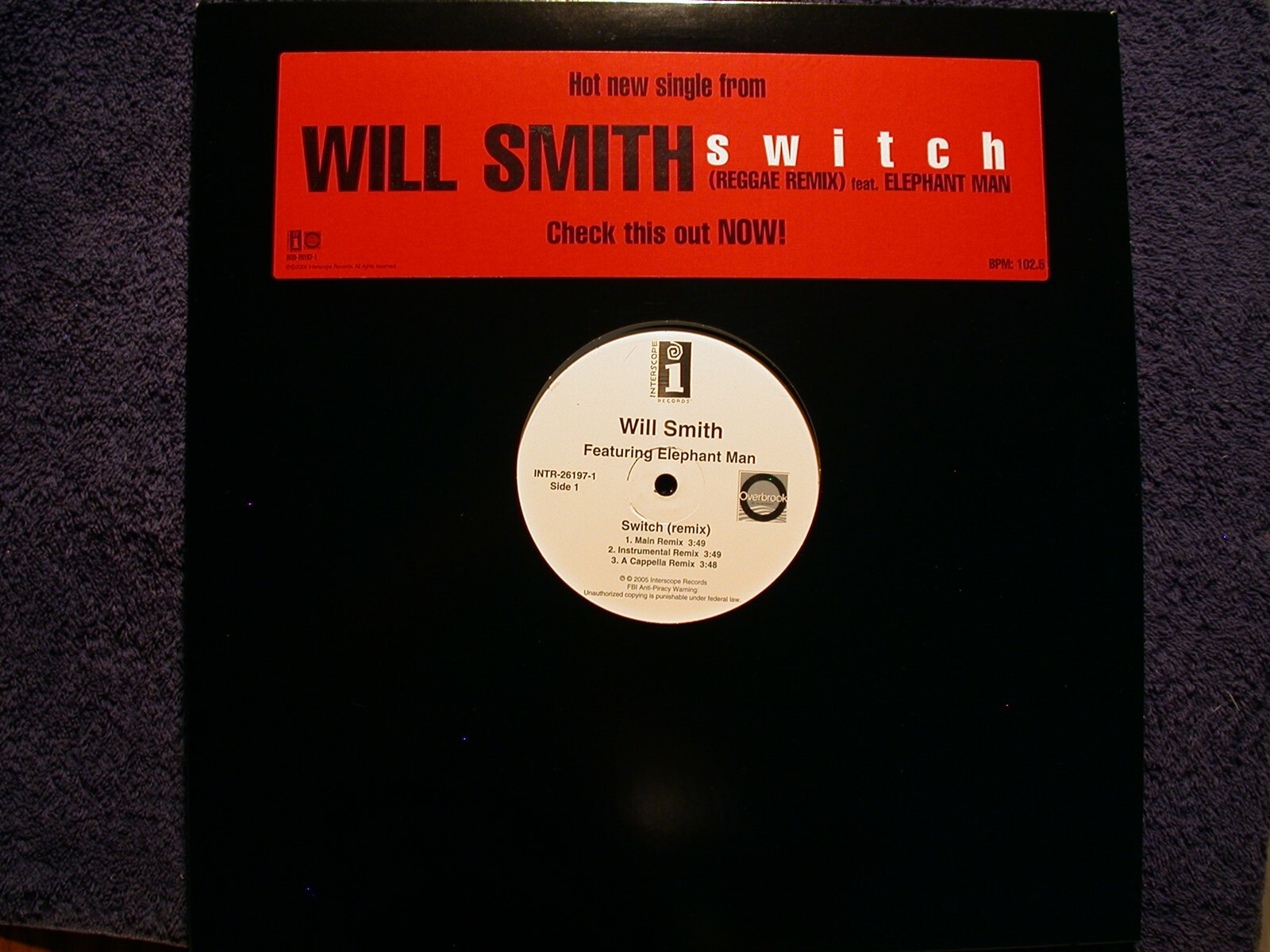 Will Smith - Switch (Reggae Remix) - U.S. PROMO 12" VINYL | eBay