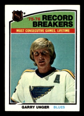 1976 Topps Hockey #68 Garry Unger (Record Breaker) NM/MT *d3 | eBay