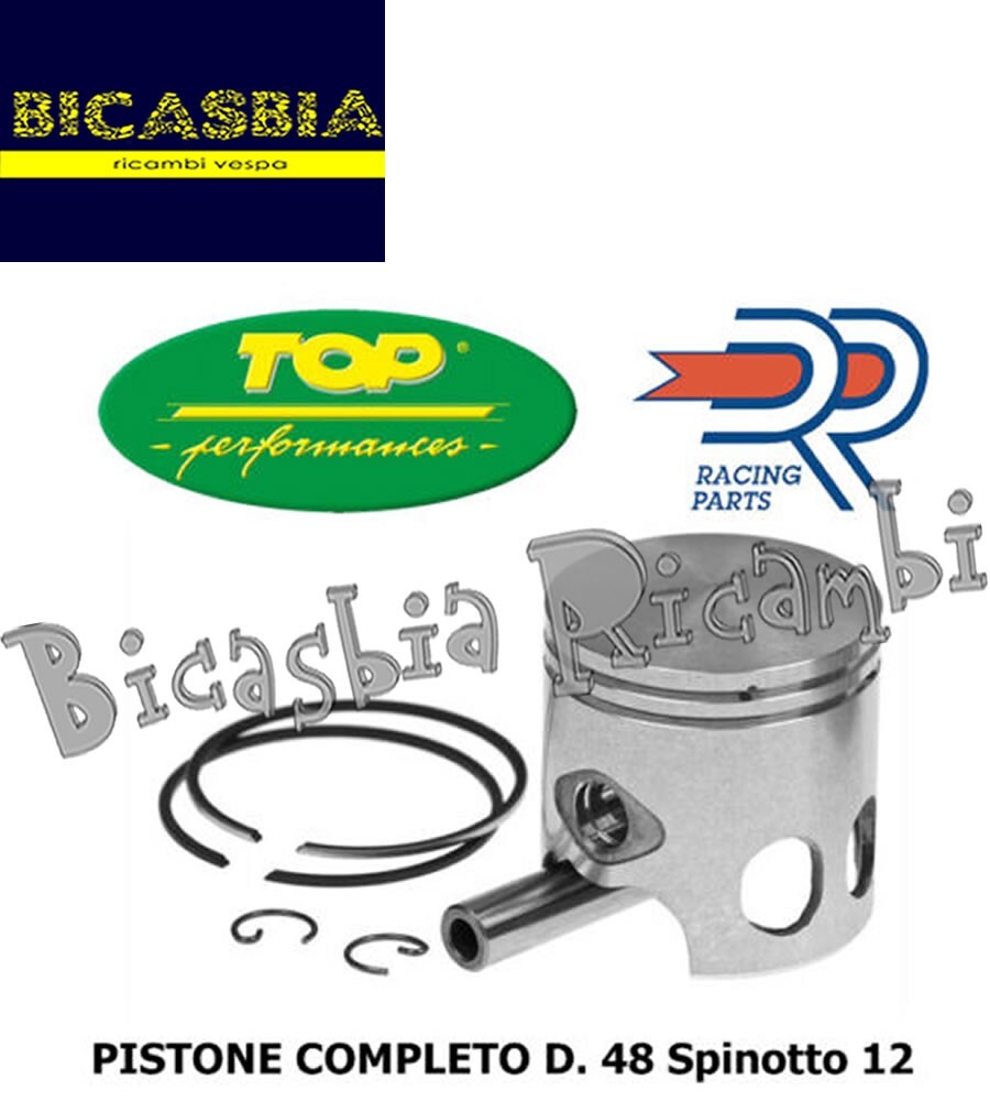 15902 - Piston Dr DM 48 Pour Cylindre 50 2T Piaggio NRG Extreme Power ...