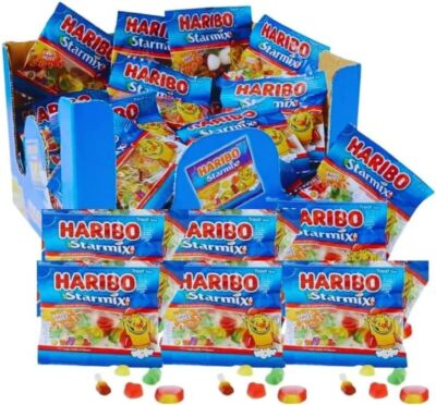 HARIBO SWEETS STARMIX MINI PACKS 1 10 30 50 100 Gummy Jelly Sweet Bags ...