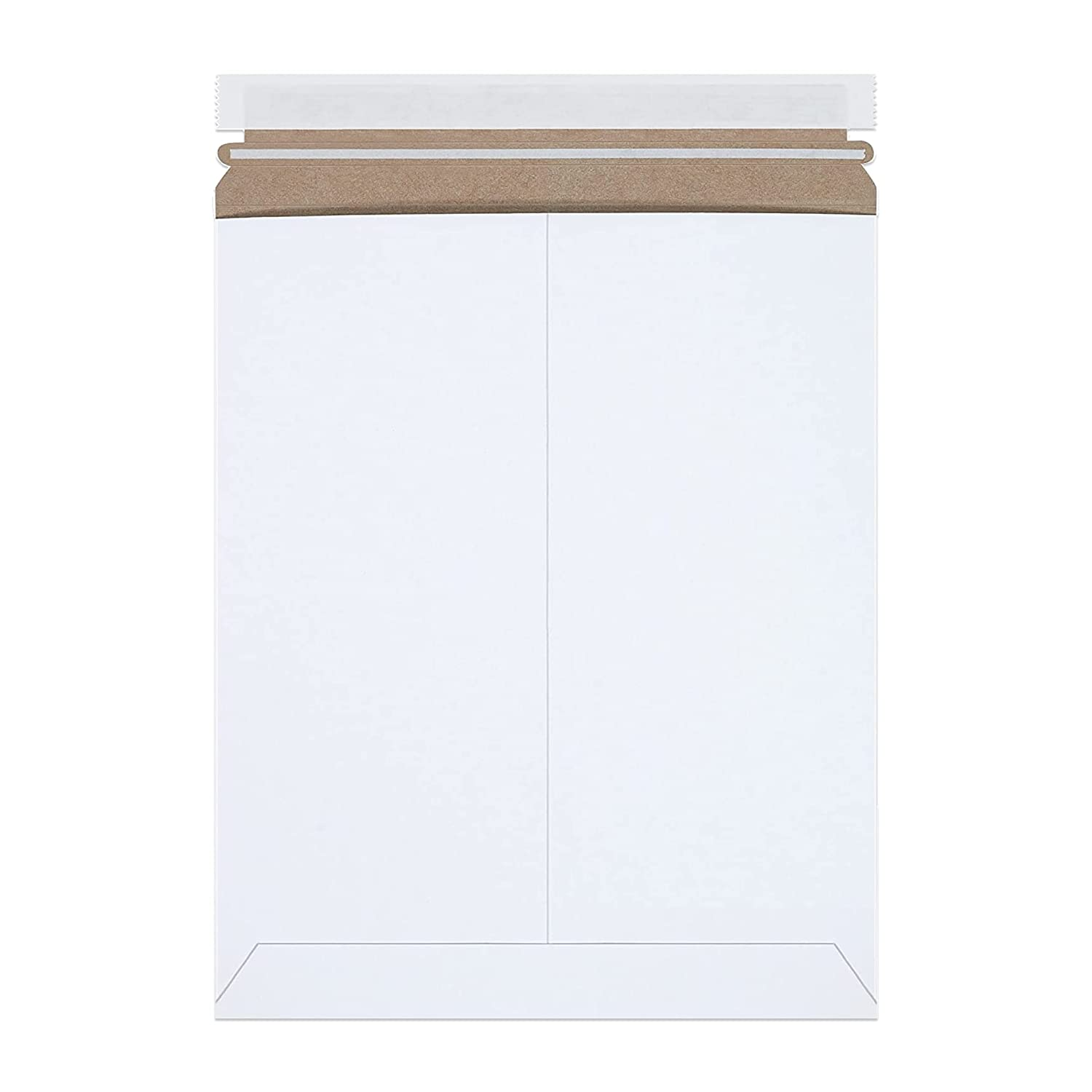 Shipping Mailers, Flat White, 11"L X 13.5"W 100-Pack | Thin Stayflat ...
