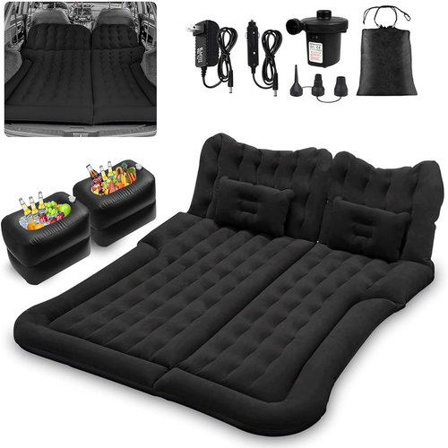 Inflatable Air Mattress for Car Back Seat - Thickened Camping Bed with ...