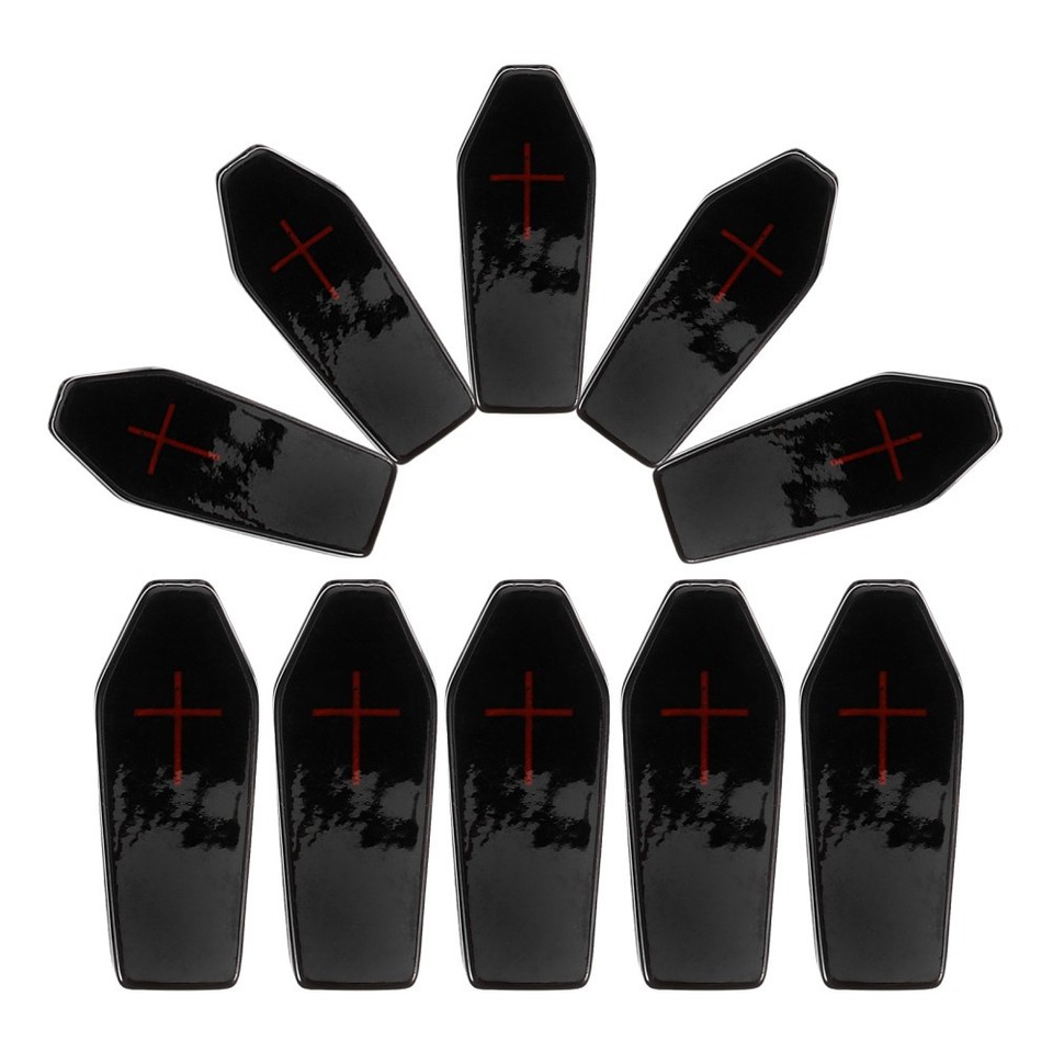 10pcs Prank Prop Halloween Coffin Ornament Decor Halloween Decor Resin ...
