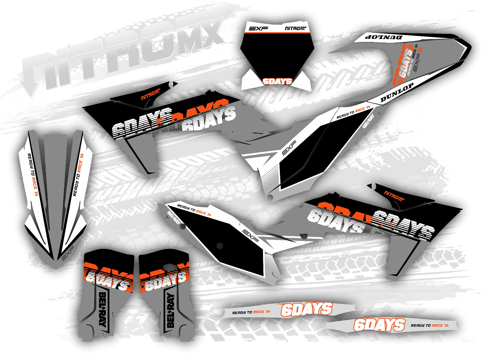 NitroMX Graphics fits KTM SX XC 125 150 SXF XCF 250 300 350 450 2023 ...