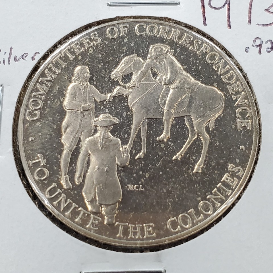 1973 RCL Samuel ADAMS Patrick HENRY American Revolution Silver Medal ...