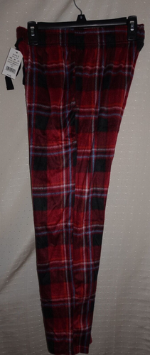 BRAND NEW MENS KOHL'S RED PLAID FLANNEL PAJAMA LOUNGE PANTS SIZE SMALL ...