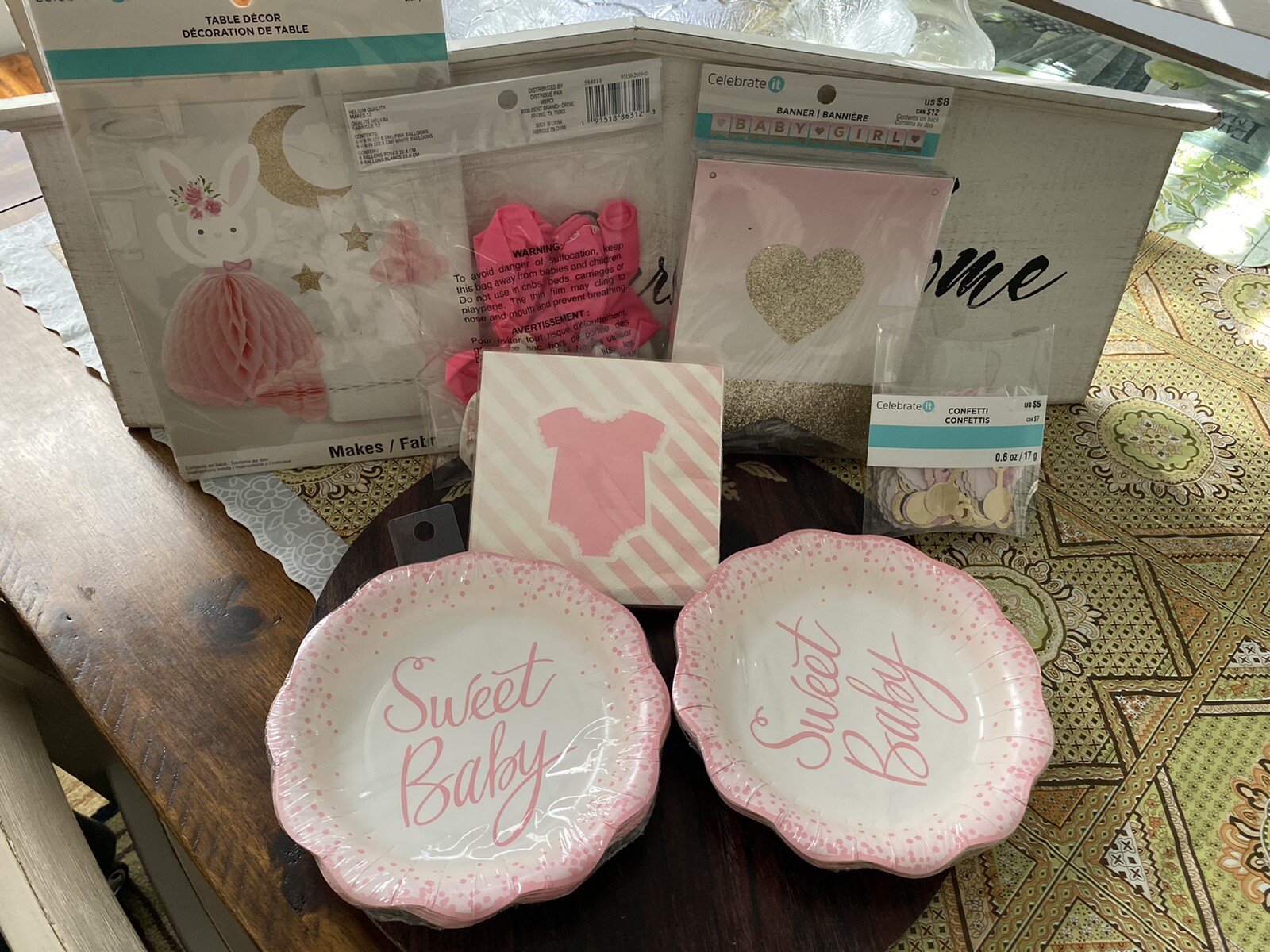 20 Ppl Serving, Baby Shower Set. Baby Girl | eBay