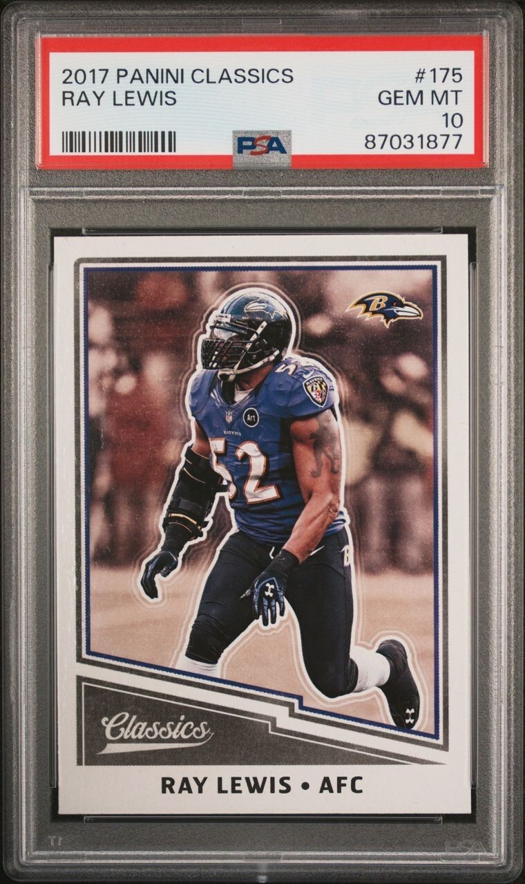 2017 Panini Classics Football Ray Lewis Card #175 PSA GEM MT 10 | eBay