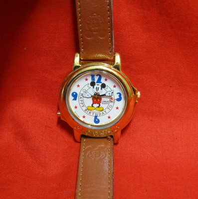 DISNEY MICKEY MOUSE MUSICAL WATCH WORKS! plays HAPPY BIRTHDAY | eBay