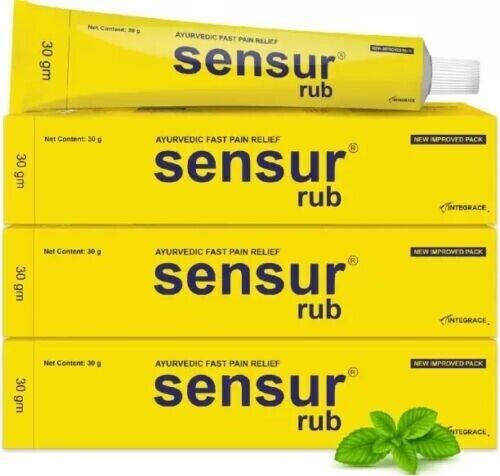 Sensur Natural & Ayurvedic Pain Relief Rub -(30mg, Pack of 3)|Fast ...
