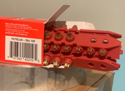 Simpson Strong-Tie P27SL5A .27 Caliber Plastic Shot Strips 100 count | eBay