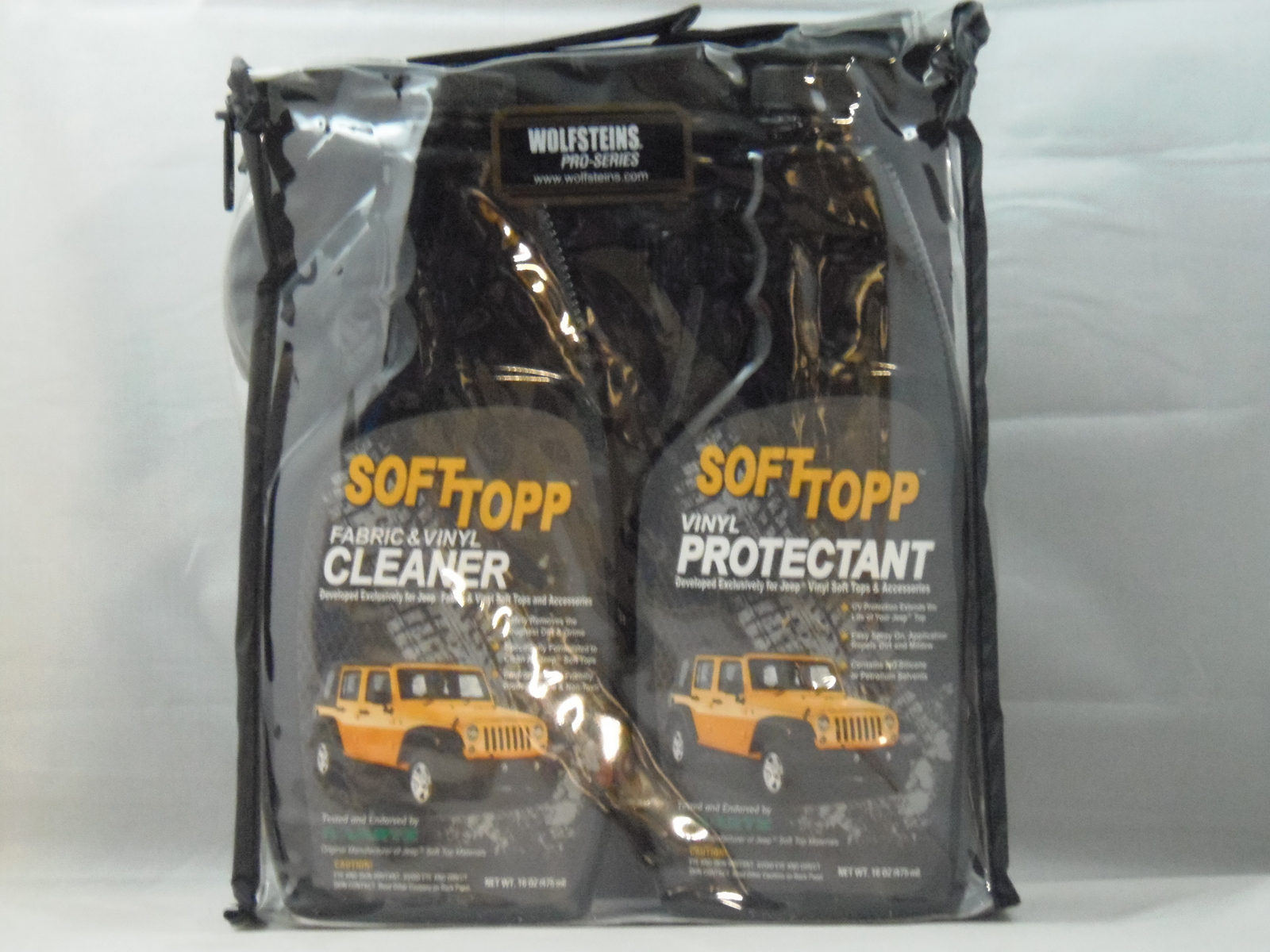 RAGGTOPP SOFTTOPP JEEP VINYL TOP KIT CLEANER AND PROTECTANT 16OZ ...