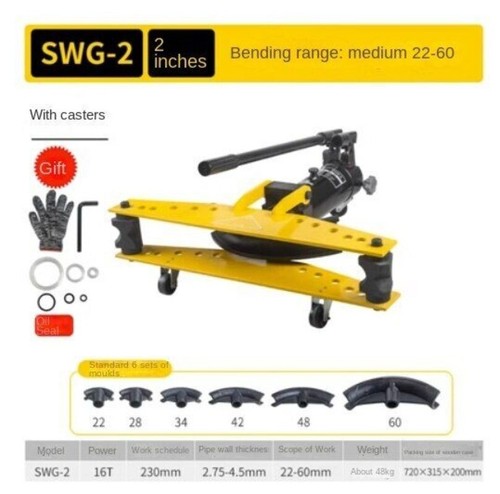 Tubing Bender Kit Hydraulic Pipe Bender for Bending Galvanized Tubes A ...