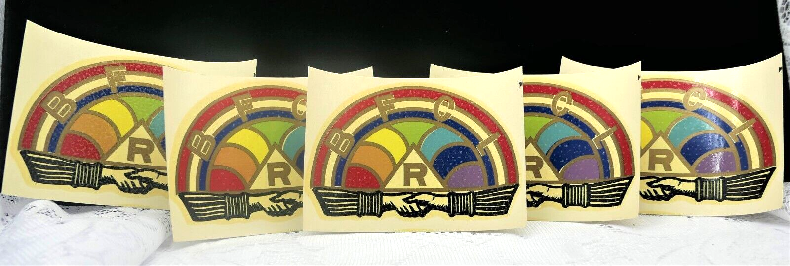VTG Masonic Int'l Order of the Rainbow for Girls IORG Decals 5 with ...