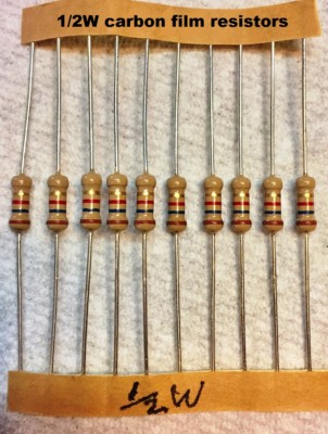 10 PCS 3 MEG ohm 0.5Watt Carbon Film Resistors 1/2W Resistor 5% | eBay