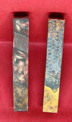 HC Hybrid Resin Design (2) Pen Blanks - Alumilite Resin & Eye Candy ...