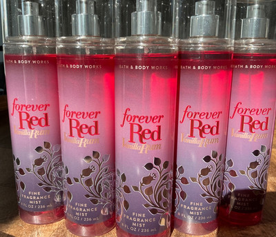 5 (FIVE) FOREVER RED VANILLA RUM 8oz Fine Fragrance MIST Bath and ...