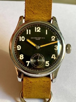 Rare German Military Watch Record D 441111 H 940s WWII | eBay UK