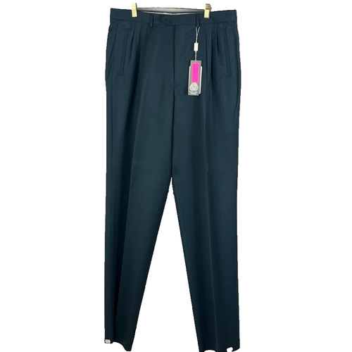 Zanetti Trabaldo Dress Pants Mens Green 36 Extra Fine Merino Wool Made ...