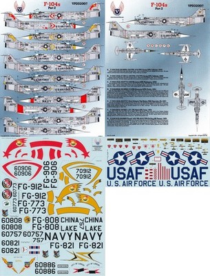 *RARE* VICTORY DECALS 1/32 F-104A/C Starfighter 479th 6252nd TFW NOTS ...