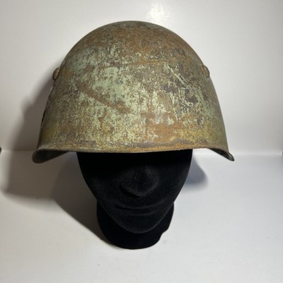 Spanish Civil War M33 Helmet Shell With Original Paint, Nice Relic No ...