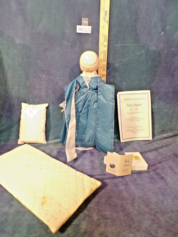 Artist 1996 United States Historical UFDC Baby Stuart Bisque Doll MIB ...