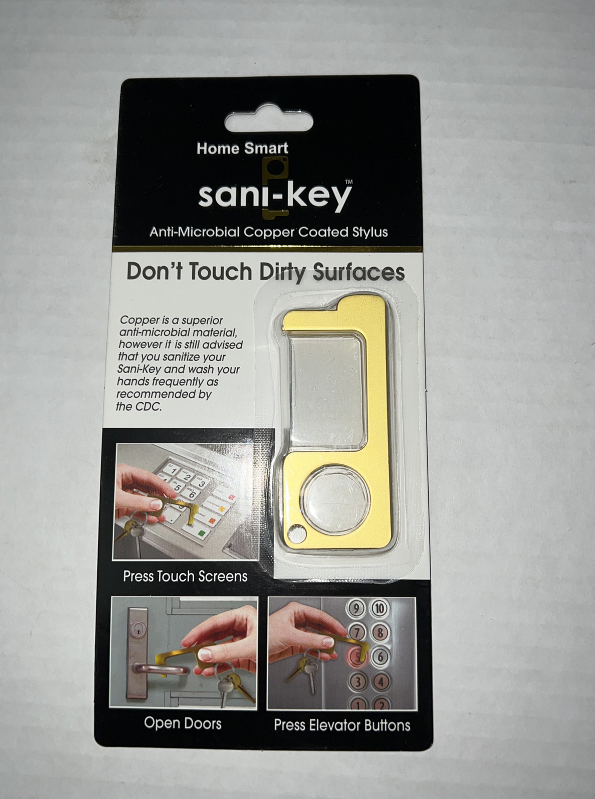 Home Smart SANI-KEY No Touch Copper-coated Stylus Anti-Microbial NEW | eBay