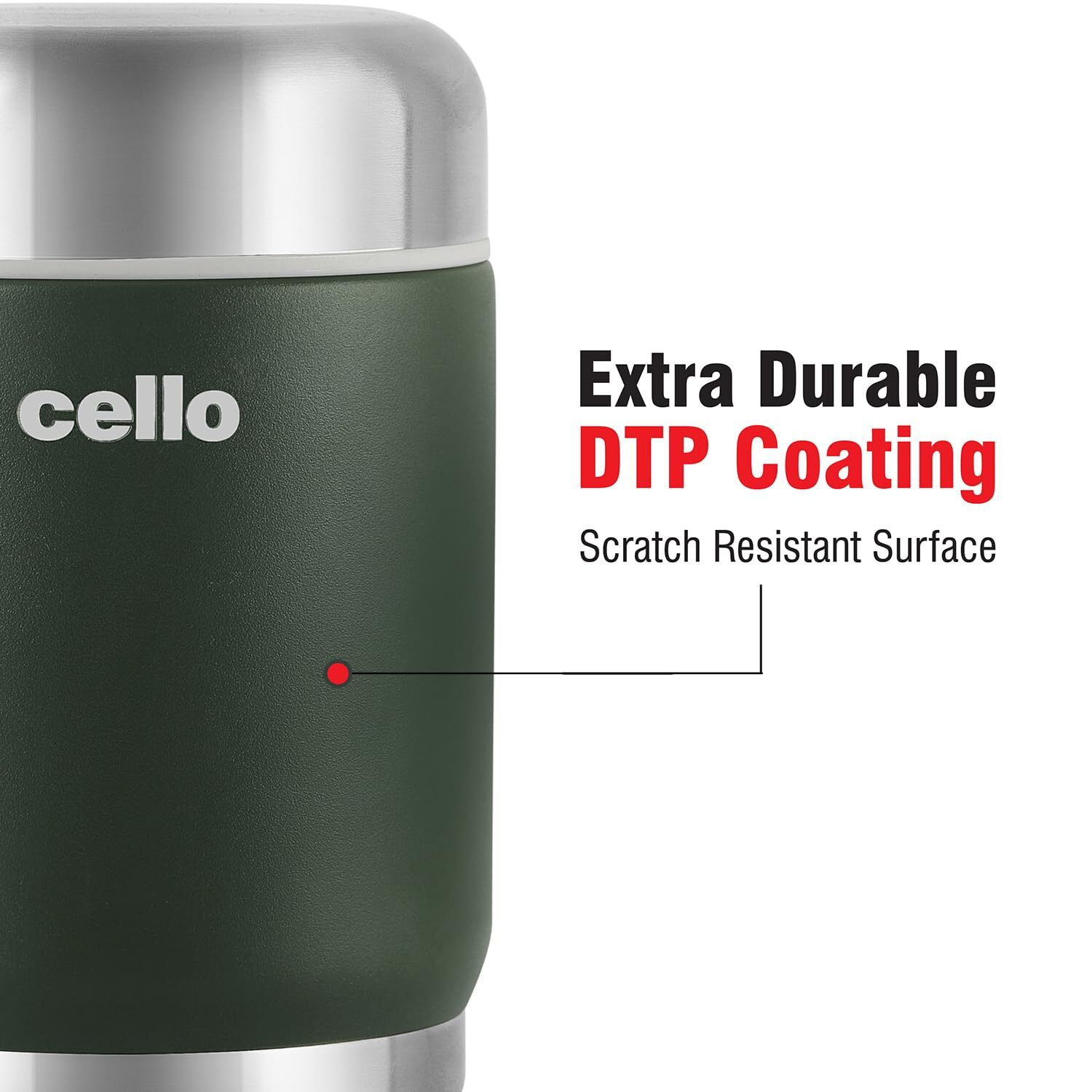 Cello Duro Supee Tuff Steel Vacuum Insulated Hot and Cold Thermal Flask ...