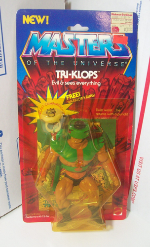 TRI KLOPS vintage w terror comic ring masters of the universe motu moc ...