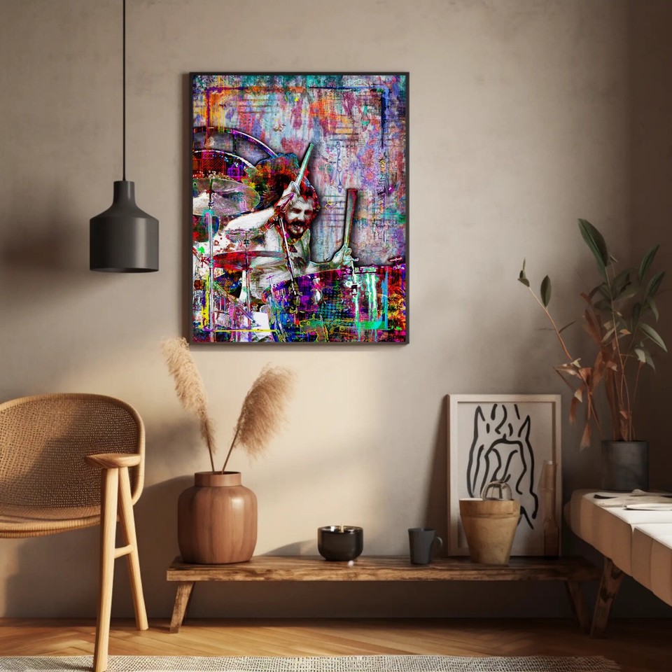 LED ZEPPELIN John Bonham 18x24in Poster Led Zeppelin Pop Art Free ...