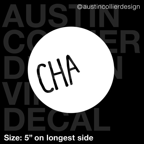 5" CHA MOON vinyl decal car window laptop sticker - the tick chairface ...