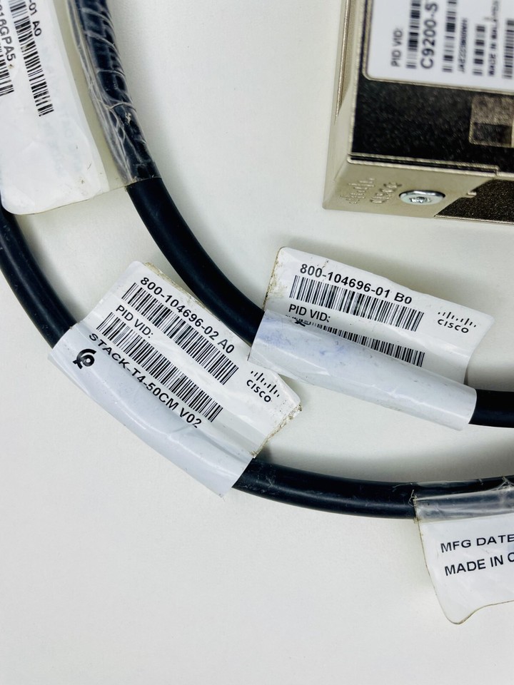 (Lot of 2) Cisco C9200-STACK-KIT (2x Stack Modules & 1x STACK-T4-50CM ...