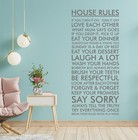 Wall Quote Sticker - HOUSE RULES - Vinyl Decal Lettering Decor Letters ...