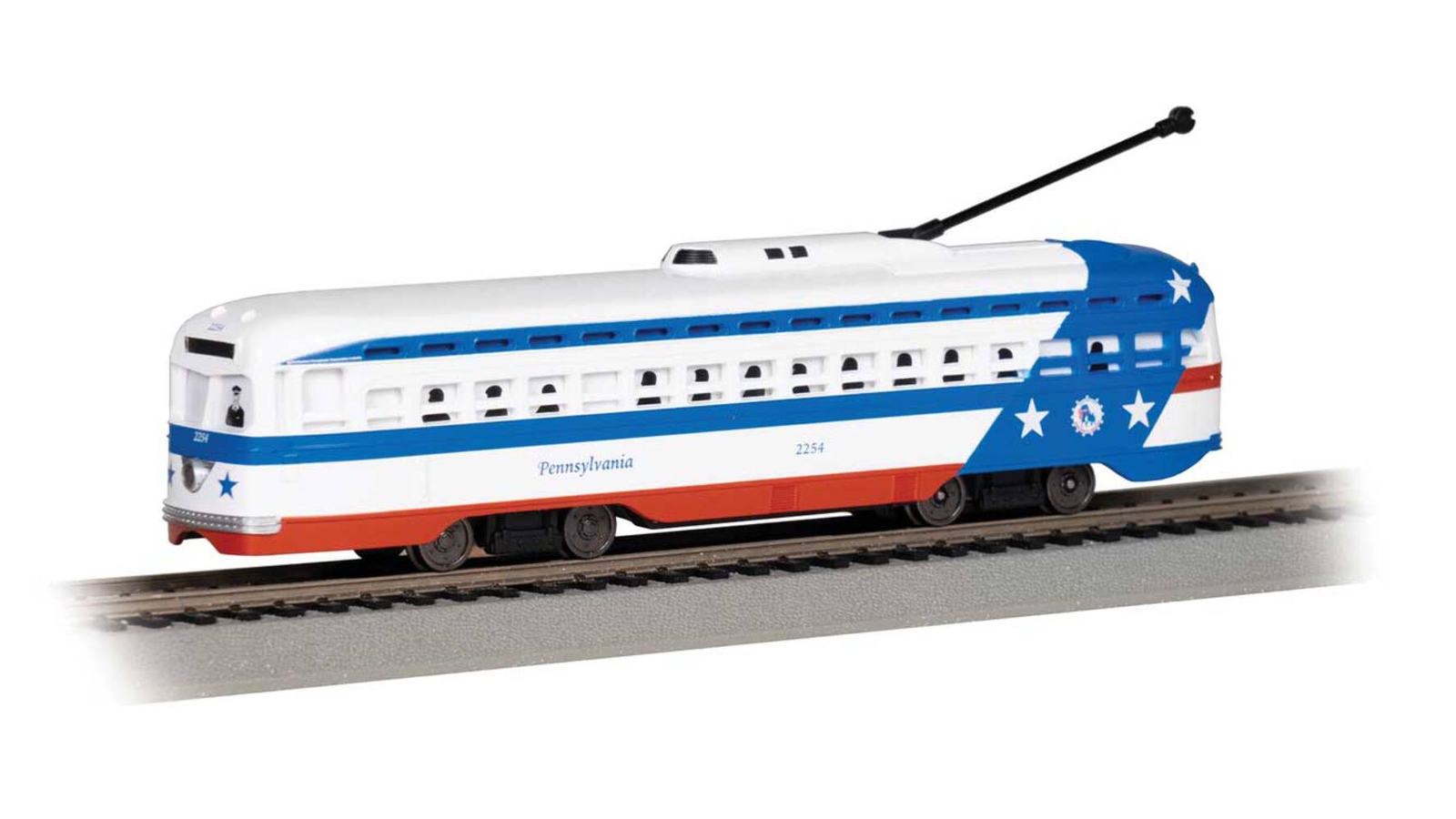 Bachmann 60512 HO Scale PCC Streetcar - Septa "Bicentennial" 2254 | eBay