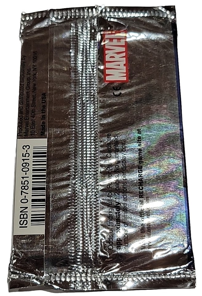 Marvel Recharge 2 Booster Pack - 2002 Collectable Card Game - sealed ...