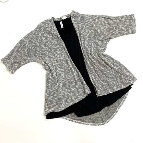 NWT Lularoe Lindsay SMALL Black & Cream Sweater Cover up | eBay