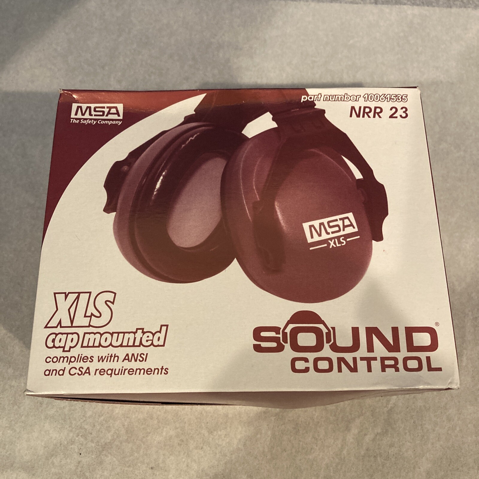 MSA NRR 23 XLS Sound Control Earmuffs, New 10061535 | eBay