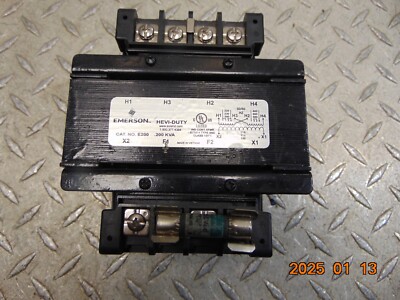 EMERSON HEVI-DUTY E200 .200 kVA TRANSFORMER PRI: 240/480V SEC: 120V | eBay