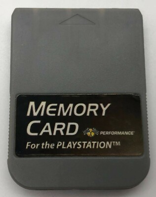 Memory Card by Performance - Playstation (PS1) - Tested & Working | eBay