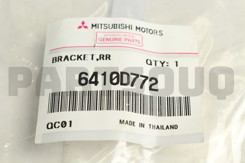 6410D772 Genuine Mitsubishi BRACKET,RR BUMPER SI | eBay