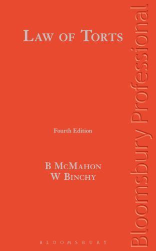 Law of Torts by William Binchy and Bryan M. E. McMahon (2013, Hardcover ...