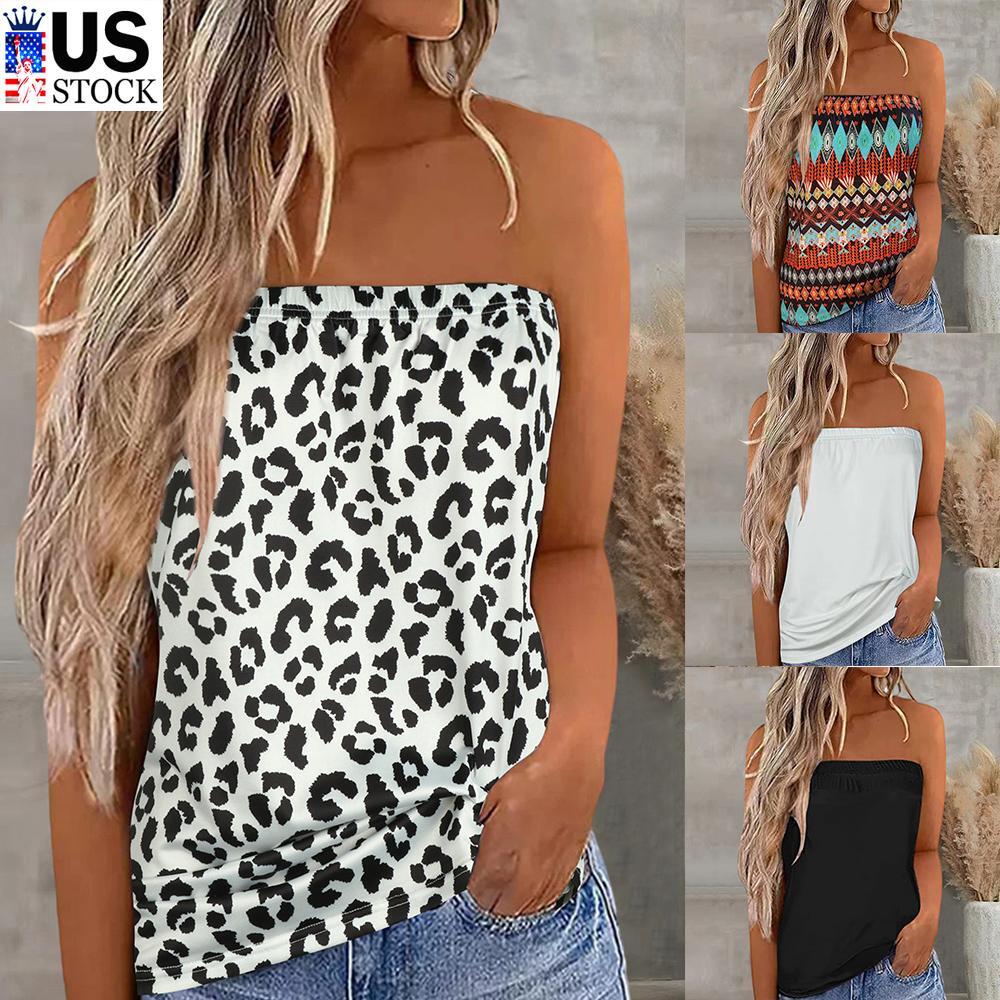 Women In Strapless Tank