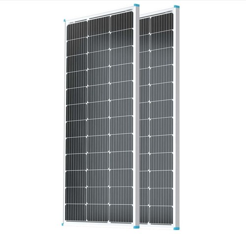 2X Solar Panels 100 Watt High-Efficiency Monocrystalline PV Module ...