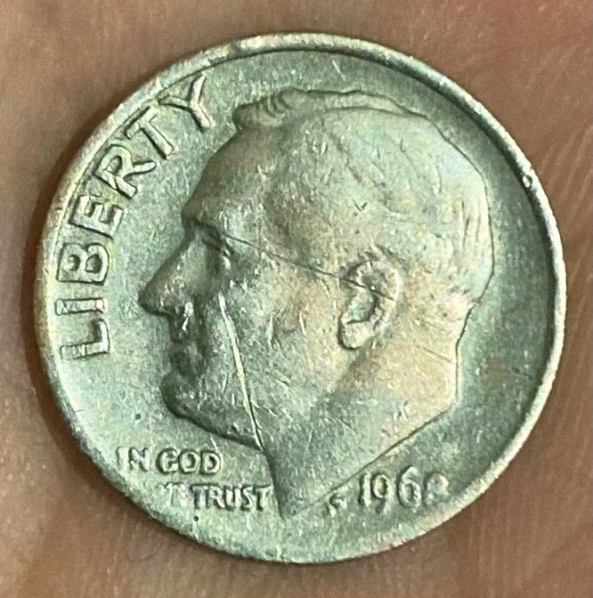 1968 S Roosevelt Dime with 8 Mint Errors - Rare US Coin - Misstrike ...