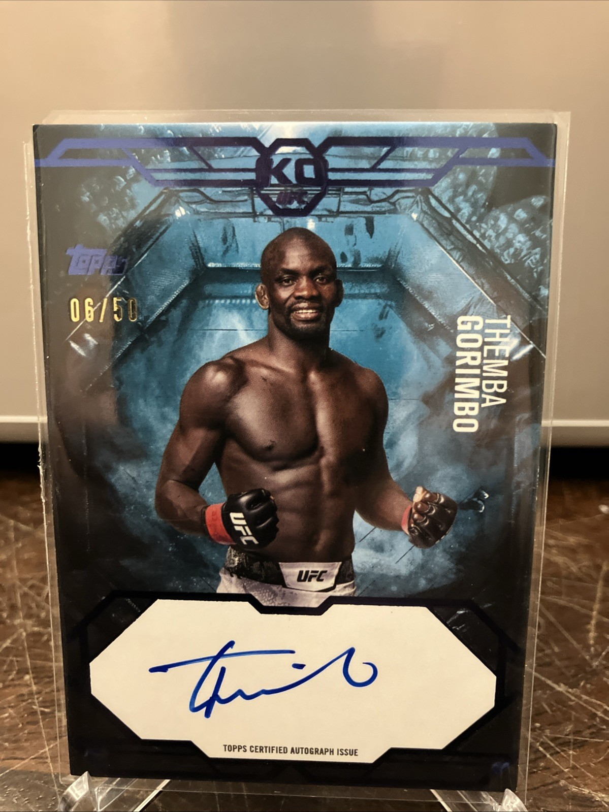 2025 Topps Chrome UFC Knockout Themba Gorimbo #06/50 | eBay