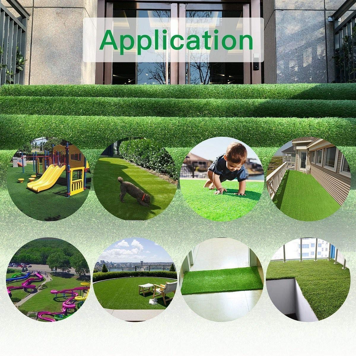 Petgrow Artificial Grass Rug 6.5 FT x10 FT65 Square FT, Realistic Indoor